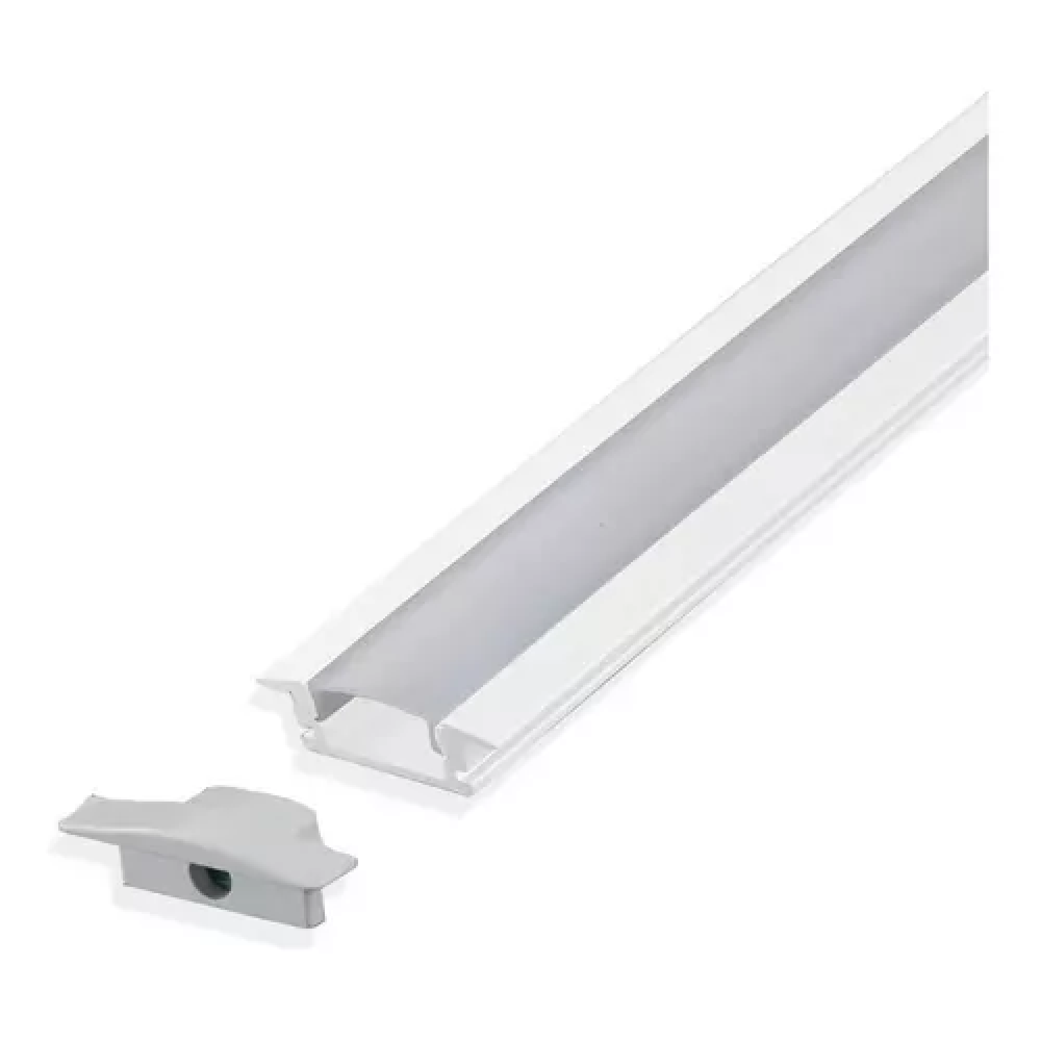Perfil De Embutir Linear 30mm x 18mm x 1m Branco – Darife'S – Materiais ...